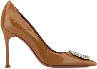 Amina Muaddi Femme, Chaussures, Brun, Taille: 36 EU Camelia Pump 90