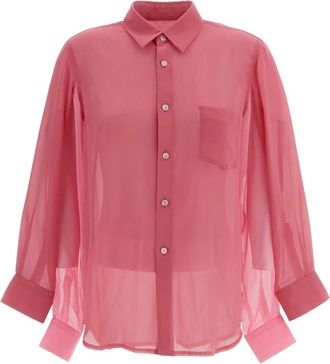 Comme Des Gar&ccedil;ons Chemise Manches Longues - Femme - Blouses et Chemises - Rose - Taille: 38 FR