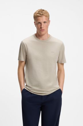 Boss Orange by Hugo Boss T-Shirt BOSS ORANGE Tegood, Herren, Gr. L, beige (271_light_beige), Single Jersey, Obermaterial: 100% Baumwolle, unifarben, regular fit normal, Rundha