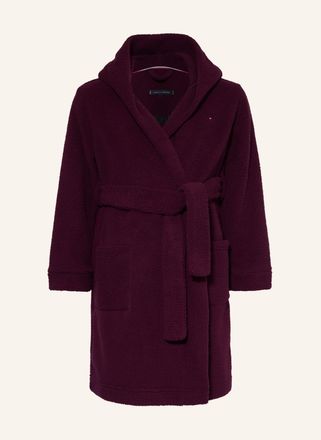 Tommy Hilfiger Bademantel Sherpa Mit Kapuze rot