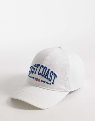 GANT East Coast - Casquette de baseball &agrave; logo - Blanc coquille doeuf