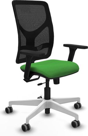 Piqueras y Crespo Computerstuhl mit 3D-Armlehnen, h&ouml;henverstellbare Lendenwirbelst&uuml;tze, ausgestattet mit Syncro/Traslack und Schneideschaum, mit Rollen 65 mm, Parkett, 