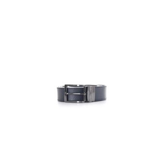 Emporio Armani Ceinture r&eacute;versible en cuir - Homme - Accessoires - Bleu - Taille: ONE Size