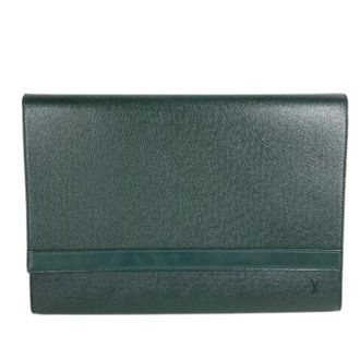 Louis Vuitton Pre-owned Taiga Leder Clutch Bag - - Pre-owned - Herren - Gr&uuml;n - ONE SIZE