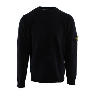 Stone Island Rundhals-Strickware - - Knitwear - Herren - Blau - XL