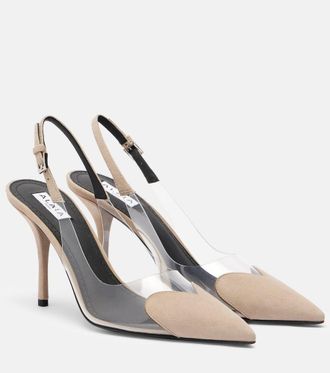Alaia Alaïa Slingback-Pumps Coeur 90 mit Veloursleder