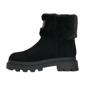 Blauer Femme, Chaussures, Noir, Taille: 36 EU Bottes dHiver en Daim Noir Femme