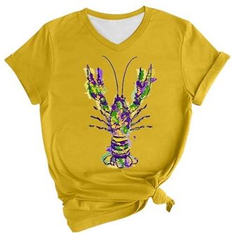 Generic Tee Shirt Femme Grande Taille D&eacute;t&eacute; Manche Court Basiques Hauts Shirts D&eacute;t&eacute; D&eacute;contract&eacute;e Loose Vetement &Agrave; La Mode Manches Courtes Chemise L&acirc;che Et Resp