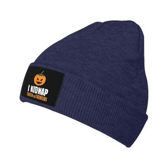 Generic JEnl&egrave;ve Les Enfants Qui Font du Porte-&Agrave;-Porte pour Halloween Femme Homme Bonnet De Trawler Coupe-Vent Skull Cap Souple Bonnet De P&ecirc;cheur pour Le Quoti