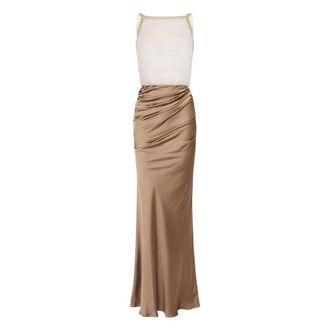 Elisabetta Franchi Red Carpet Dress - - Dresses - Damen - Beige - XL