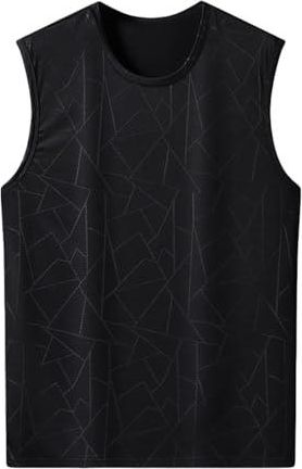 Generic D&eacute;bardeur pour homme - T-shirt de gym - Entra&icirc;nement musculaire - T-shirt de course - D&eacute;bardeur de fitness - Sans manches - S&eacute;chage rapide - Sans manc