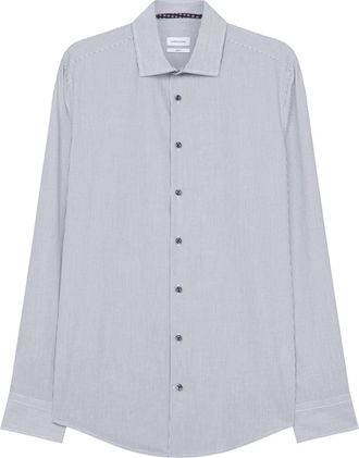 Seidensticker Herren 650620-48 Hemd, Dunkelblau, 43