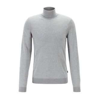 HUGO BOSS Pull col roul&eacute; Musso-P - Homme - Pulls - Gris - Taille: 2XL