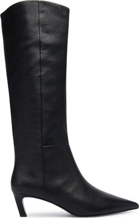 Calvin Klein Stiefel Calvin Klein Ess Kitten Heel Long Boots HW0HW02690 Schwarz