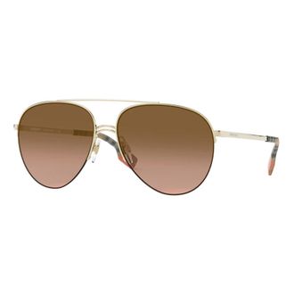Burberry Goldbraune Sonnenbrille BE 3113 - - Accessories - Damen - Gelb - 59 MM