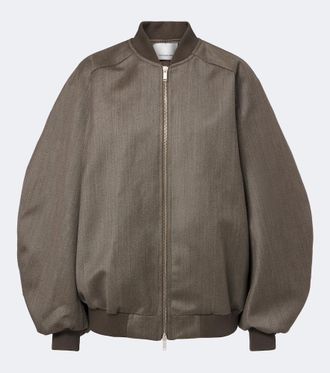 Frankie Shop Oversize-Bomberjacke Elinor aus Wolle