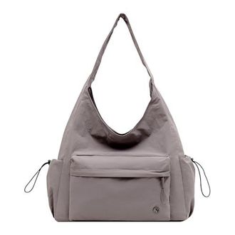 Generic Sac &agrave; bandouli&egrave;re polyvalent en nylon tendance pour femme, shopping, voyage, quotidien, gris, 400.00x250.00x150.00mm/15.75x9.84x5.91inch