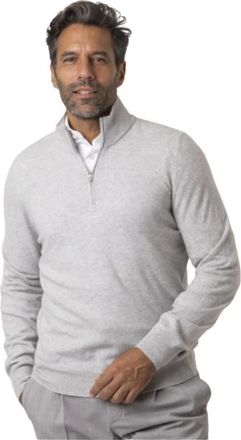 Gran Sasso Homme, Pulls, Gris, Taille: 3XL Pull &agrave; Col Zipp&eacute;