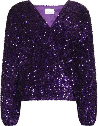 Noella Teagan Wickelbluse in Flieder