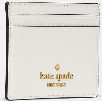 Kate Spade New York Kate Spade Kartenhalter, Schmal, Klein f&uuml;r Frauen in Baiser meringu&eacute; | Saffiano