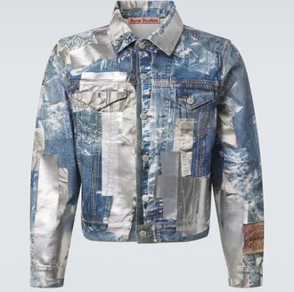 Acne Studios Veste imprim&eacute;e en jean