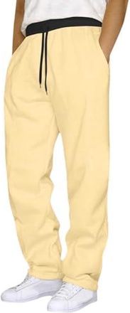 Generic Large Jogging Homme Baggy Sport Sweatpants Y2k D&eacute;tente Travail Ample Pantalon Grande Taille Mens Mode Dint&eacute;rieur Taille Elastique Pantalons Extensible