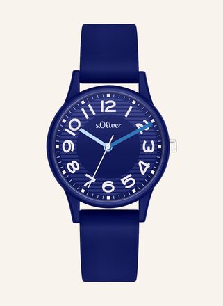 s.Oliver S.Oliver Armbanduhr Aus Silikon blau