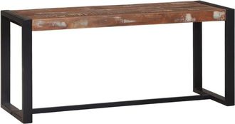 vidaXL Vidaxl - Bank Bunt Massivholz Altholz 100 x 35 x 45 cm Aussage-St&uuml;ck