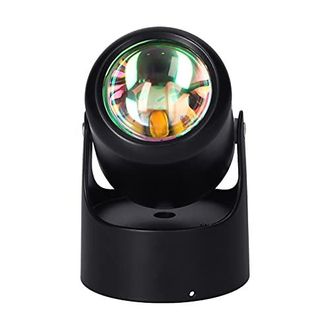 Generic Projecteur LED USB Sunset Projection LED Lampe de bureau ou murale Rotation &agrave; 180 degr&eacute;s Lumi&egrave;re dambiance d&eacute;corative pour salon, chambre &agrave; coucher, f
