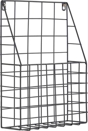 Xora Wandregal, Schwarz, Metall, 27x35.5x8.5 cm, Bsci, hängend, Küchen, Küchenmöbel, Küchenregale