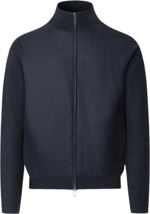 Hackett Homme, Vestes, Bleu, Taille: S Herringbone Full Zip Jacket