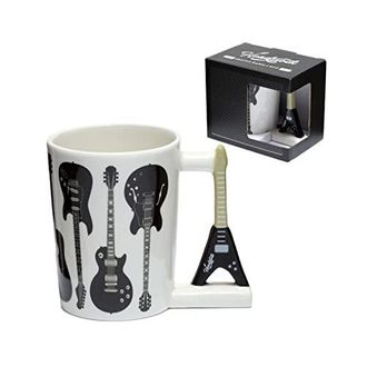 Puckator Mug &agrave; Anse D&eacute;cor&eacute;e Headstock - Guitare Rock