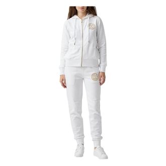 Versace Jeans Couture Versace Jeans Couture Rei&szlig;verschluss-Sweatshirt - - Sweatshirts & Hoodies - Damen - Wei&szlig; - S