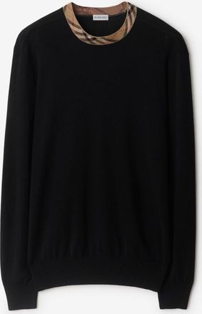 Burberry Pull en laine avec Check, Size: XS