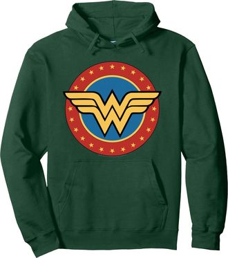 DC Comics Wonder Woman Circle Logo Pullover Hoodie