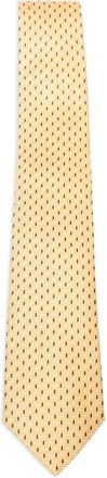 Canali Homme, Accessoires, Jaune, Taille: ONE Size Cravate &agrave; pointe &agrave; motifs