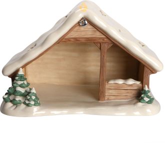 GOEBEL Weihnachtskrippe Krippenstall mit Schnee - Krippe