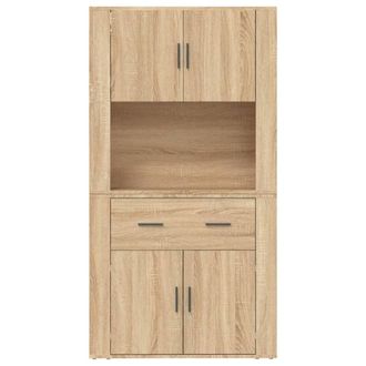 Generic Highboard, Sideboard mit viel Stauraum, Mehrzweckschrank, Aktenschrank, Wandmontage, Kommode Schrank f&uuml;r Wohnzimmer, Modern, Holzwerkstoff(R&auml;uchereich
