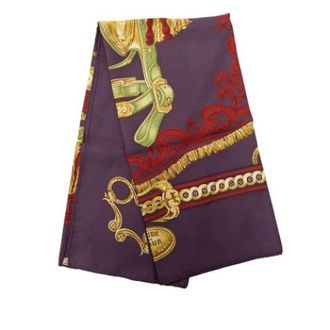 Herm&egrave;s Pre-owned Bride de Cour Silk Scarf - Femme - Pre-owned - Violet - Taille: ONE Size