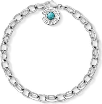 Thomas Sabo T&uuml;rkises Charm-Armband X0229-404-17 - - Accessories - Damen - Grau - ONE SIZE