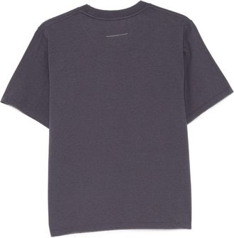 Maison Margiela Logo Print T-Shirt - Navy