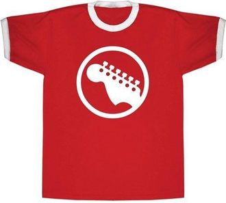 Scott Scott Pilgrim vs The World Rock Band Guitar Icon T-shirt pour adulte rouge - Rouge - Small
