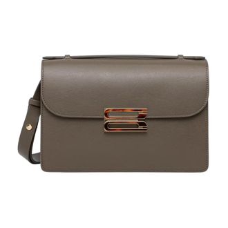 Victoria Beckham Dorian Ledertasche Umh&auml;ngetasche - - Bags - Damen - Braun - ONE SIZE