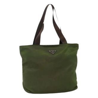 Prada Pre-owned Vintage Nylon Tote Bag - - Pre-owned - Damen - Gr&uuml;n - ONE SIZE