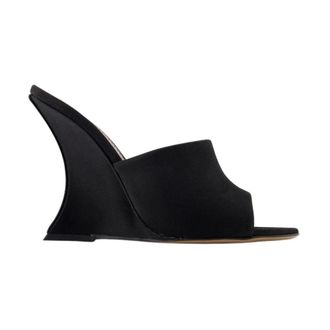 PARIS TEXAS Skulpturale Mules mit Keilabsatz - - Shoes - Damen - Schwarzk - 36 EU