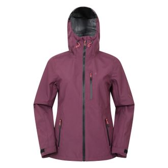 Mountain Warehouse Bachill Jacke, wasserfest f&uuml;r Damen, 3 Lagen (Beerenrot)