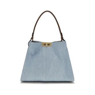 Fendi Way Medium Hobo Bag - - Bags - Damen - Blau - ONE SIZE