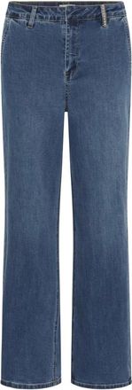 Cream Femme, Jeans, Bleu, Taille: 48 FR L32 Wide Jeans