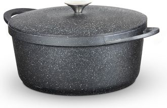 Tower Tower T900192 Pr&auml;zisions-Kasserolle mit Aluminiumdeckel, leichter Aluminiumguss, 28 cm, Schwarz