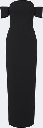 Solace London Off-Shoulder-Robe Wymore aus Cr&ecirc;pe